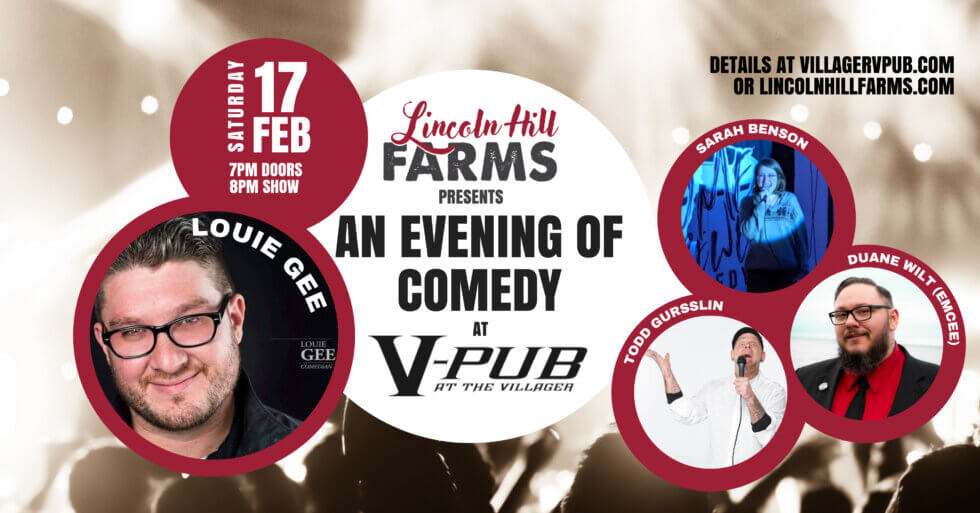 An Evening of Comedy at V-Pub - Lincoln Hill Farms